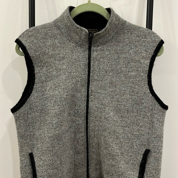 Americas Alpaca | Sweaters | Americas Alpaca Gray Full Zipper Pockets ...